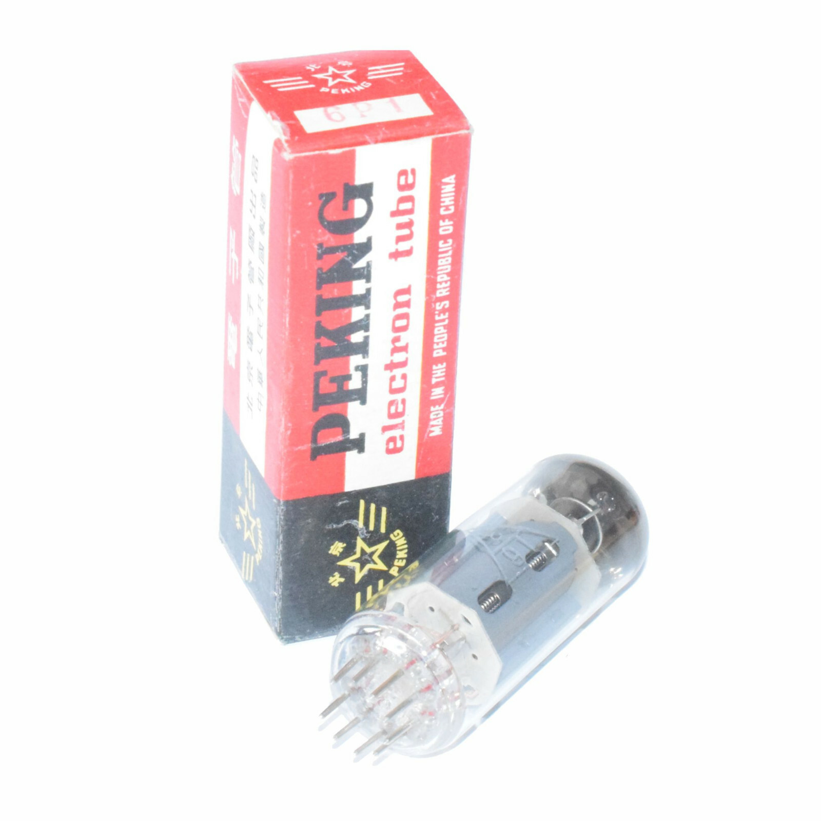 6P1 PEKING CHINA LOT OF 1 VACUUM BEAM POWER ELECTRON TUBE = 6P1P 6П1П ...