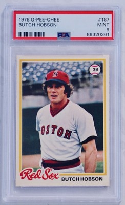 1978 O-Pee-Chee Butch Hobson #187 PSA 9 Mint Boston Red Sox | eBay