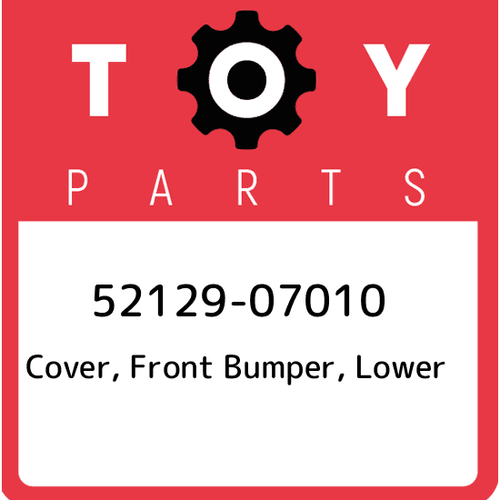 5212907010 Genuine Toyota Cover Front Bumper Lower 52129-07010 for sale ...