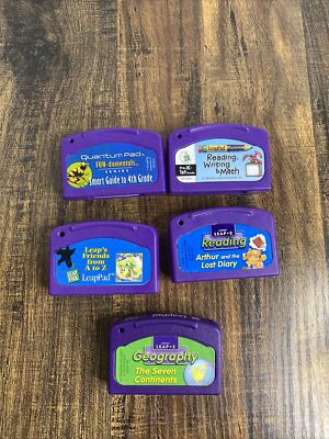 Lot of 5 Leapfrog Leap Pad Game Cartridges | eBay