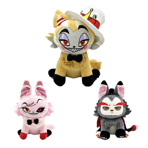 Hazbin Hotel Meow Plush Doll Husk Dust Lucifer Figure Cat Doll Toy kids ...