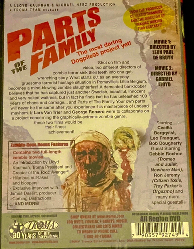 Parts of the Family (DVD, Troma, 2003 Horror Film, Region Free) NEW ...