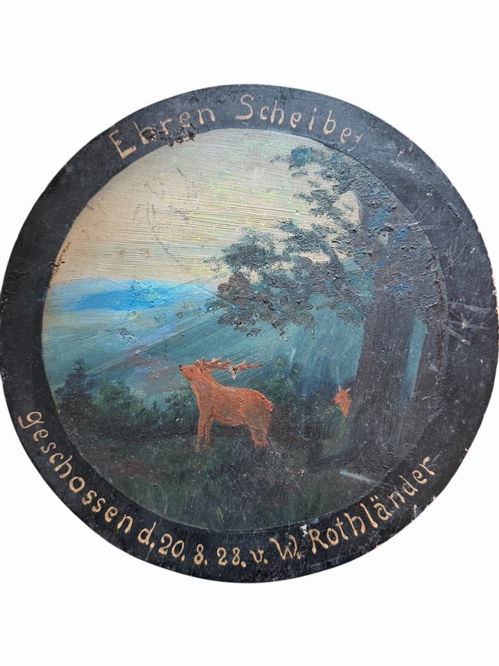 German Shooting Target ciraca 1928 Hand Painted | eBay