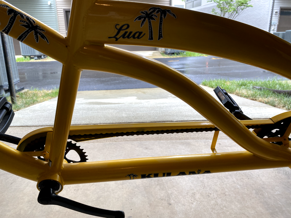 Kulana Lua Tandem Bike, 26-Inch Wheels, Single Speed, Yellow / Black | eBay