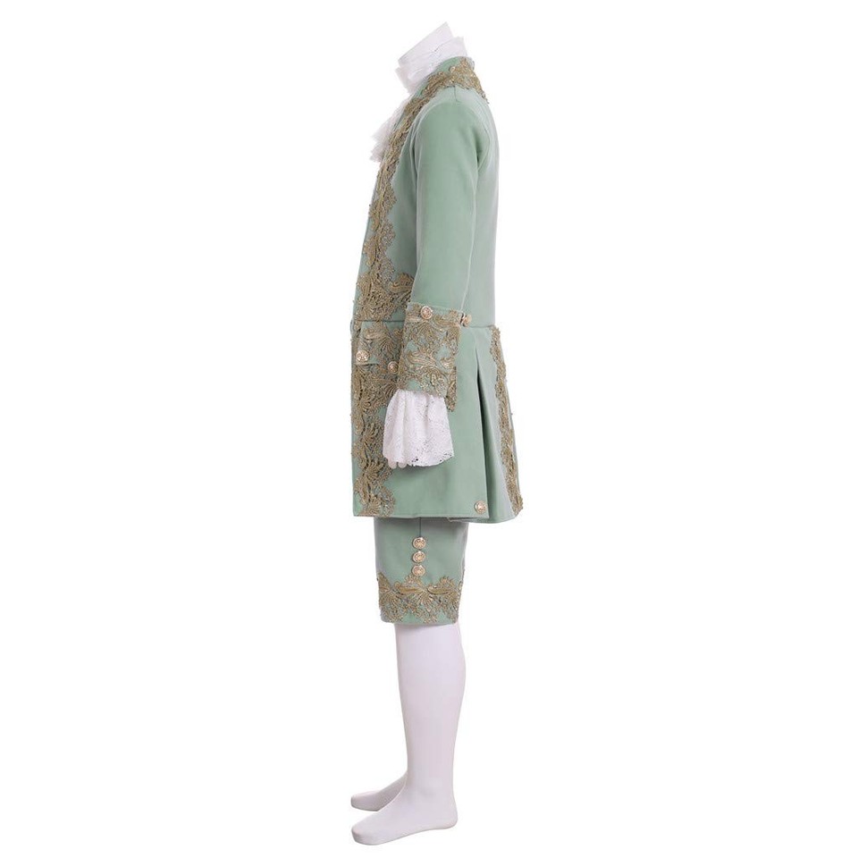 Victorian Costume Men Rococo Costume Suit Jacket Vest Prince Cosplay ...