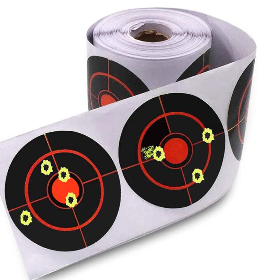 100-250PC 3"/4" Shooting Self Adhesive Targets Splatter Paper Shots ...