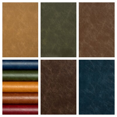 CLEARANCE Panaz Antique Faux Leather Upholstery Fabric Remnants ...