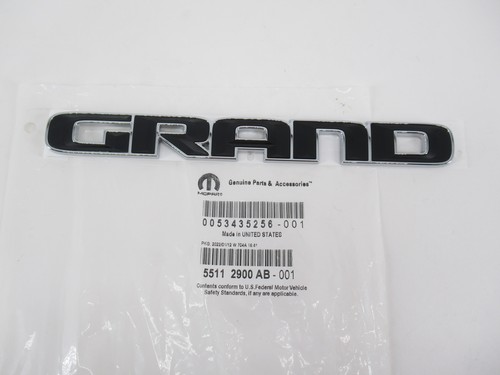 Genuine OEM Mopar Jeep 55112900AB "GRAND" Front Door Nameplate Badge ...