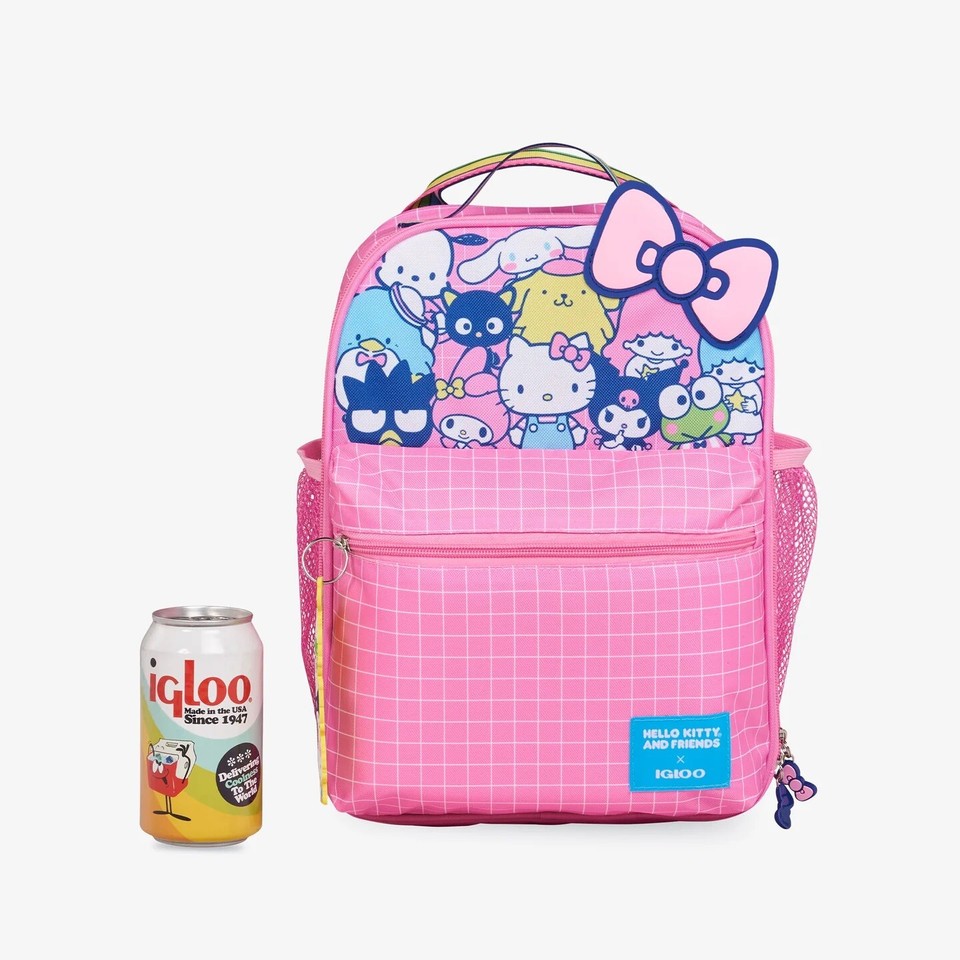 Igloo Pink Rainbow Hello Kitty and Friends Backpack Cooler Trinket ...