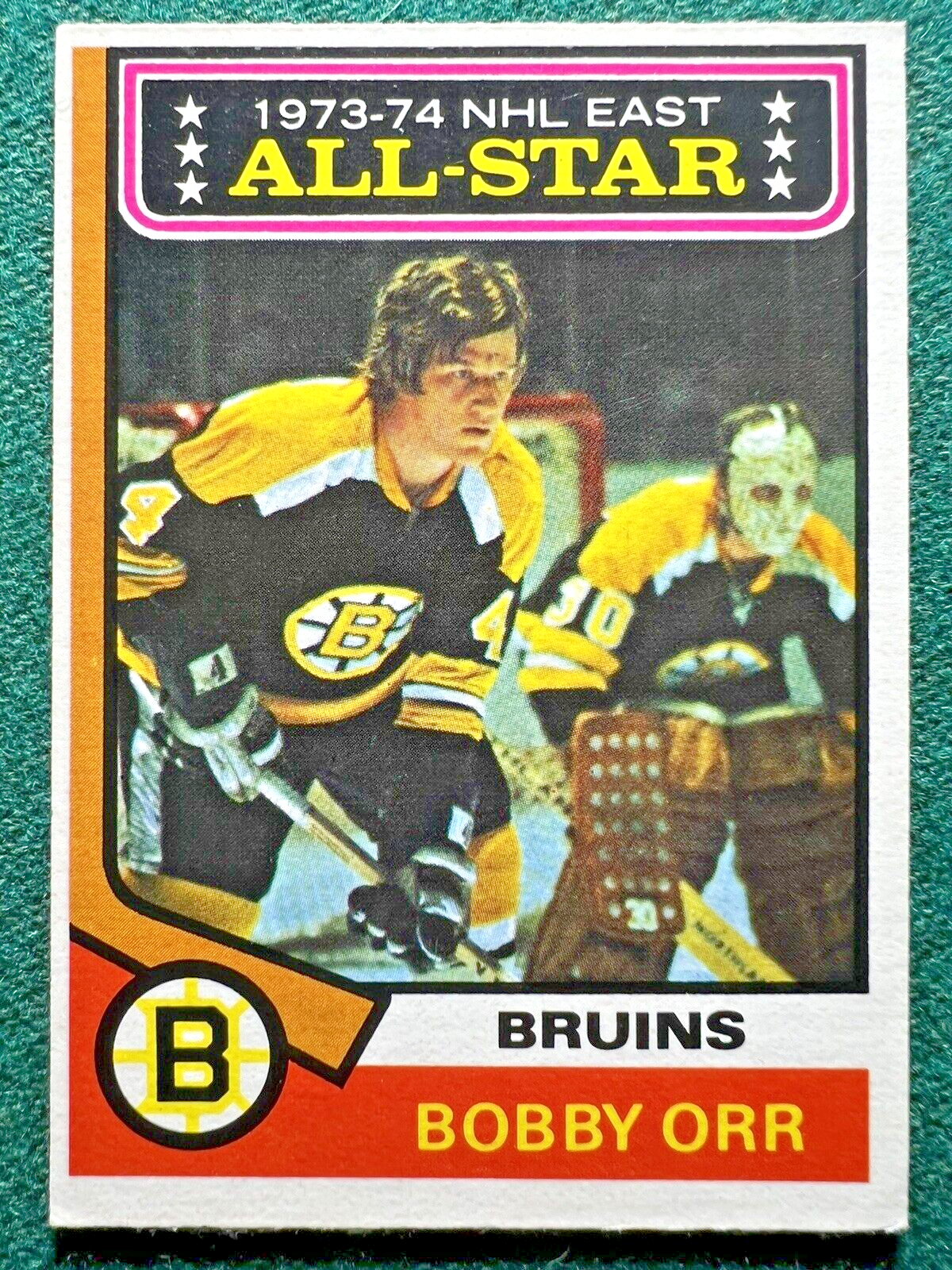 1974 O-Pee-Chee Bobby Orr All Star HOF Boston Bruins #130 Awesome Card ...