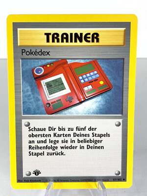 1st Edition Pokedex 87/102 - Base Set - Uncommon Trainer - German ...