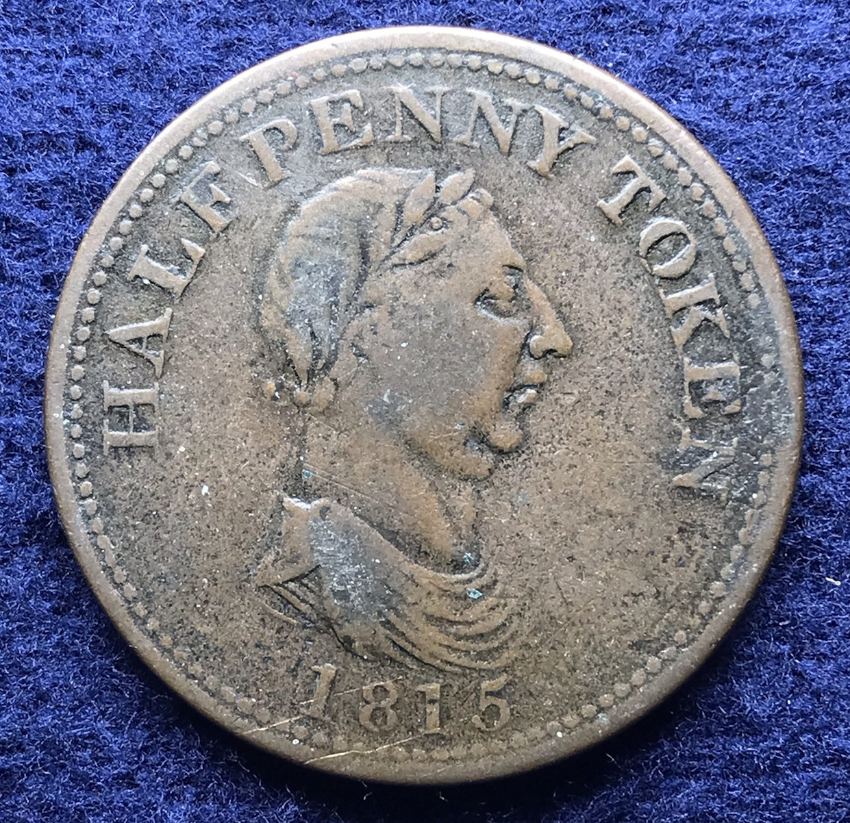 Canada, Nova Scotia: 1815 1/2 Penny Token, Genuine British Copper NS ...