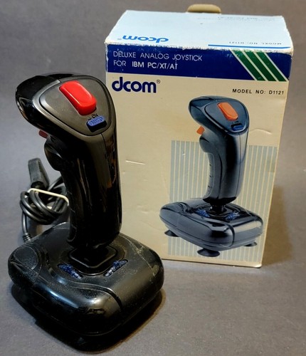 Vintage dcom Deluxe Analog Joystick for IBM PC XT AT D1121 In Box | eBay