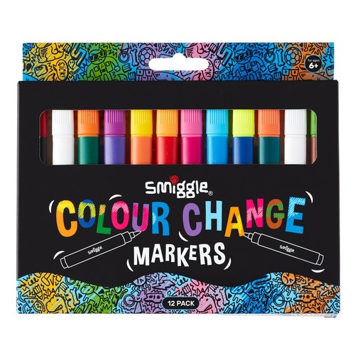 Smiggle 12 Colour Change Markers pack set stationery | eBay UK