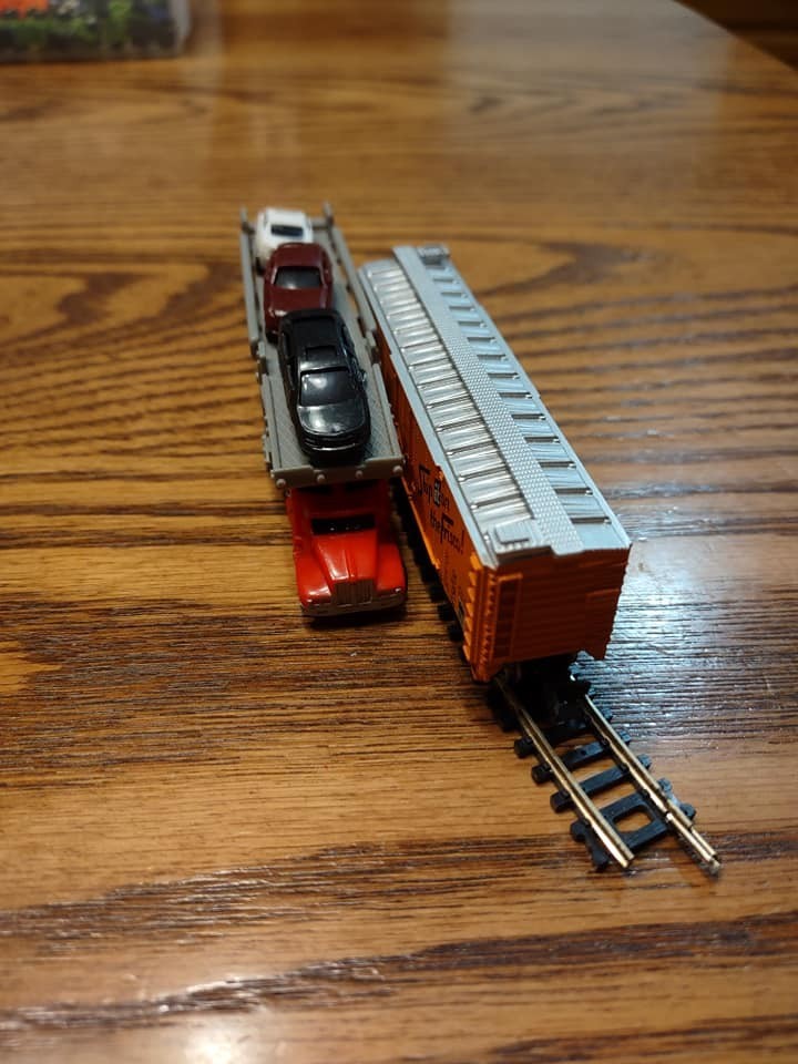 N Scale Cars carrier Truck For Model Train Layout 1997 mattel | eBay