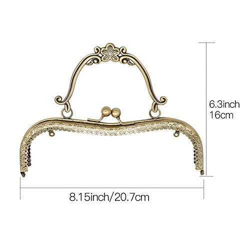 4 Colors Purse Clasp Frame,8.14Inch Bag Kiss Clasp Lock,Metal Purse ...