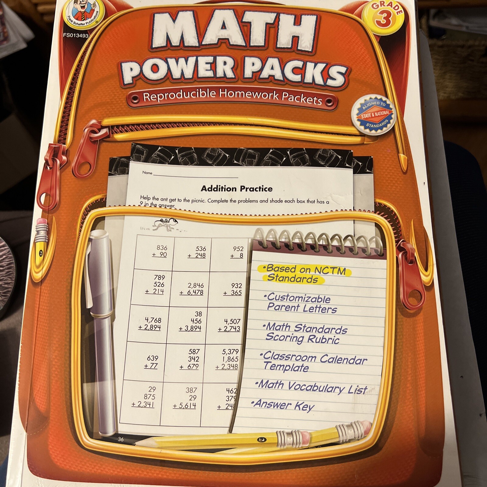 Power Packs Ser.: Math Power Packs, Grade 4 : Reproducible Homework ...