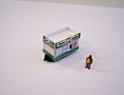 N scale Carnival Circus Food Trailer TACOS finished small N gauge model ...