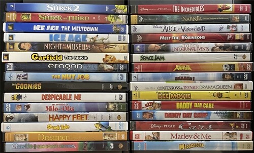 Lot of 30 Family Kids Movies Used Previewed DVD Specific Titles Listed ...