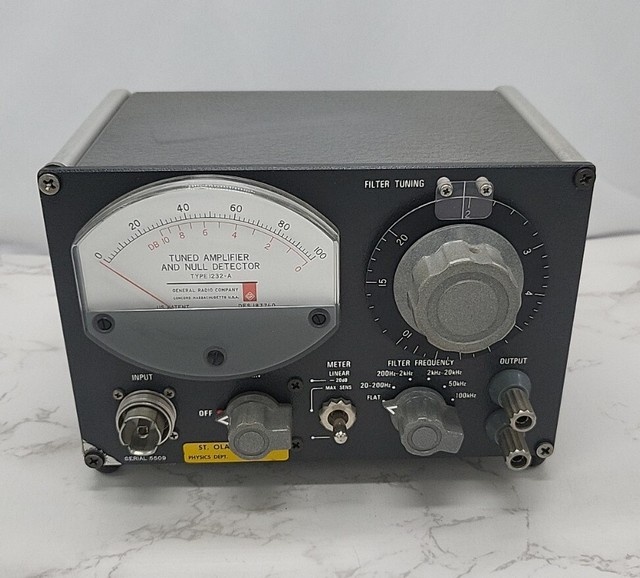 General Radio Company 1232A Tuned Amplifier Null Detector for sale ...