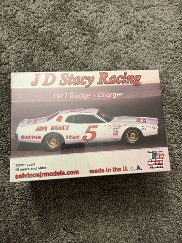 Salvinos Jr JD Stacy Racing #5 1977 Dodge Charger NASCAR Model Kit 1/25 ...
