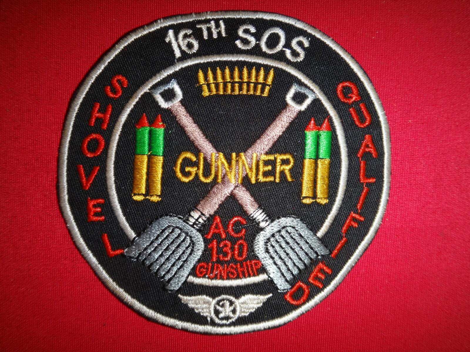 US 16th SOS Gunner AC-130 Gunship SHOVEL QUALIFIED Vietnam War Patch | eBay
