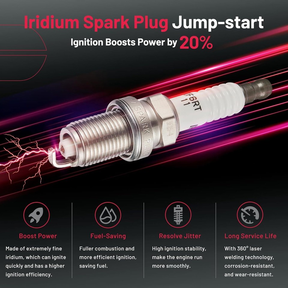 6X UF267 Ignition Bobinas+Spark plug For 1999-2003 Lexus RX300 3.0L V6 ...