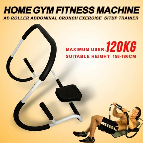 Home Gym Fitness AB Roller Abdominal Crunch Exercise Machine Situp ...