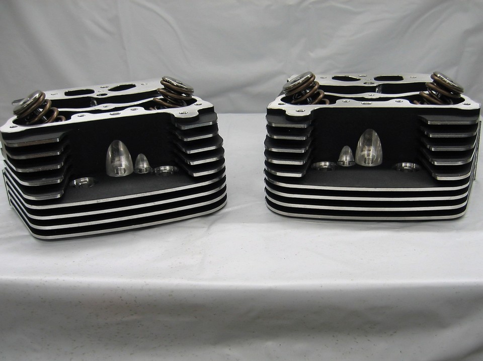 R&R Cycles Cast Stage 5 Cylinder Heads For Harley Davidson Twin Cam ...