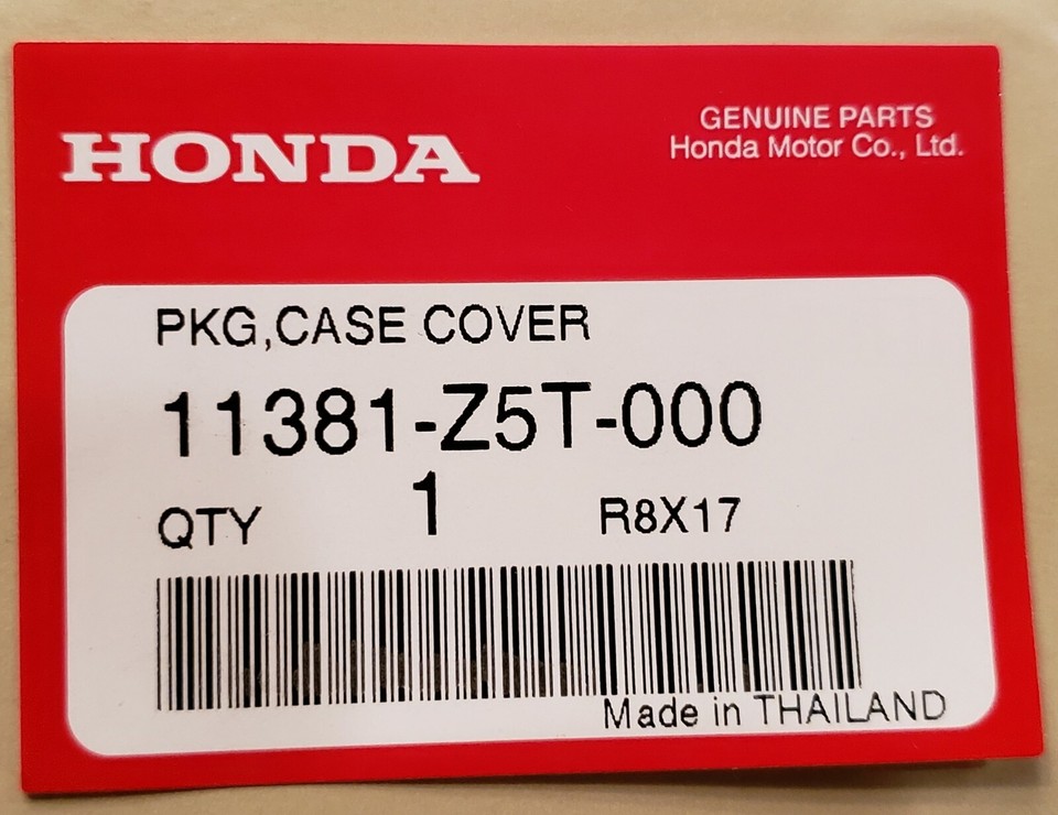 HONDA Oil Pan Crankcase Cover Gasket GX340 GX390 11381-Z5T-000 Genuine ...