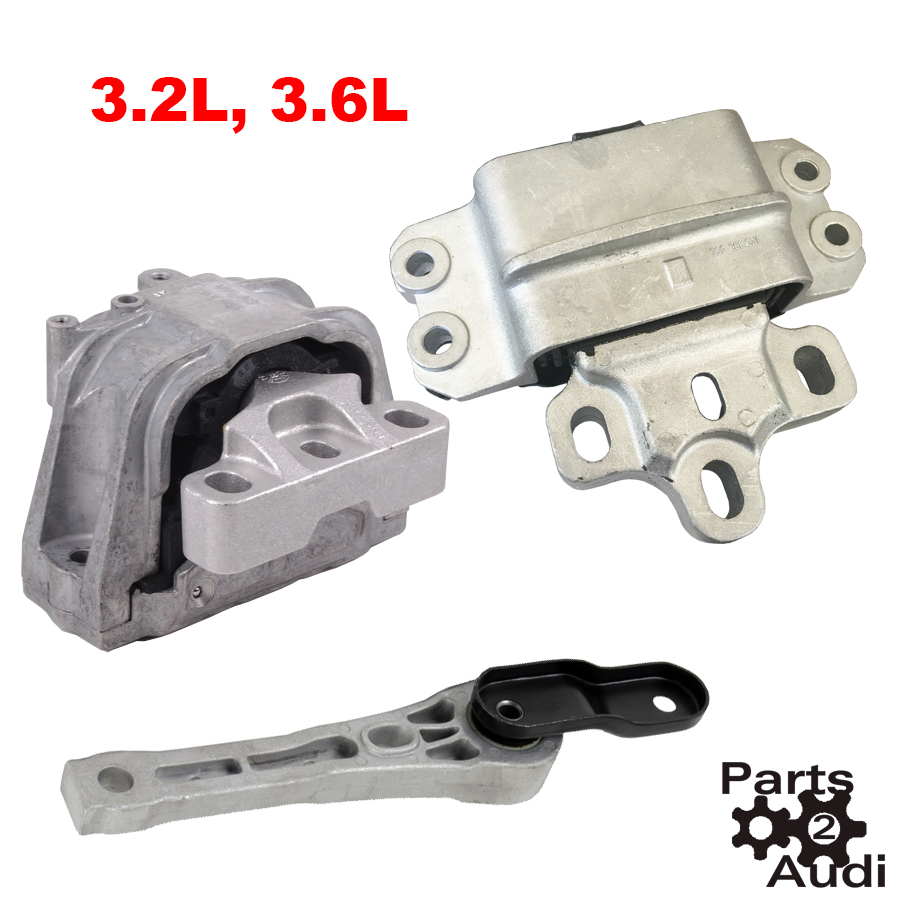 Motor Mounts Kit Set 3pcs Fit Audi A3,TT Quattro,VW EOS Passat 3.2 3.6 ...