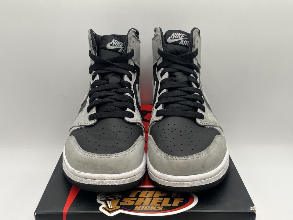 Air Jordan 1 High Shadow 2.0 2021 Size 7 Used Rare Retro Authentic Grey ...