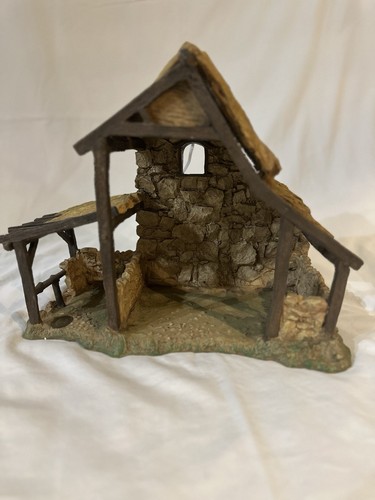1996 FONTANINI LIGHTED STABLE NATIVITY VILLAGE BUILDING 50154 for 5 ...