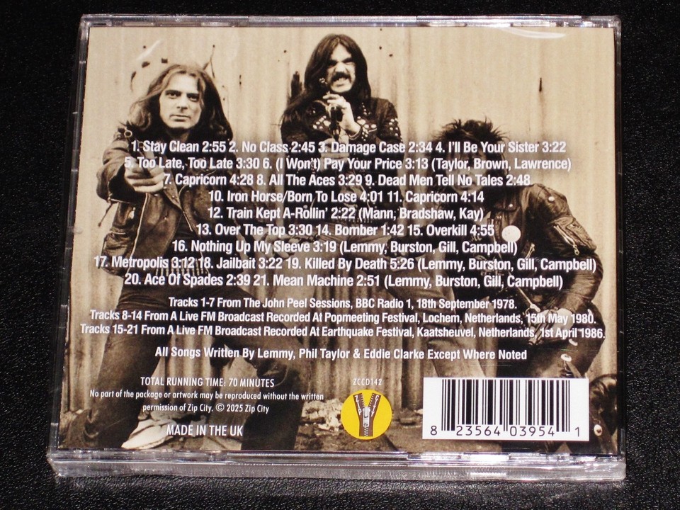 Motorhead: The First Decade - Early Broadcasts 1977-1987 CD 2025 Zip ...