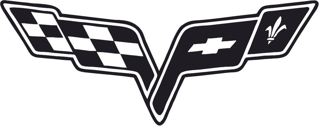 Corvette C6 Flag Emblem Logo Decal vinyl window sticker pick a color | eBay