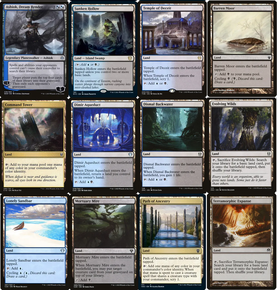 Elite Commander Toxrill Horror Deck - Dimir Blue Black - EDH -100 Card ...