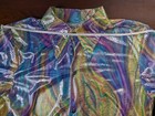 Charades Multi Color Metallic Rainbow Disco Costume Shirt - Halloween ...