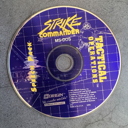 Strike Commander Tactical Operations Speech Pack PC CD Rom Disc Only ...