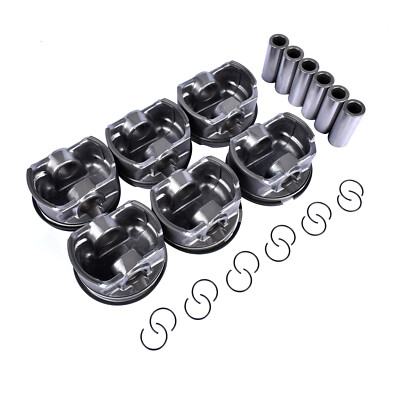 6pcs 84.00mm Pistons & Rings Set For BMW E46 E39 E60 E83 E85 M54B25 ...