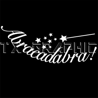 ABRACADABRA DECAL STICKER MAGIC WORD WAND STAR BIBLE INCANATATION | eBay