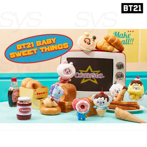 BTS BT21 Official Authentic Goods Baby Sweet Things Edition Bagcharm ...