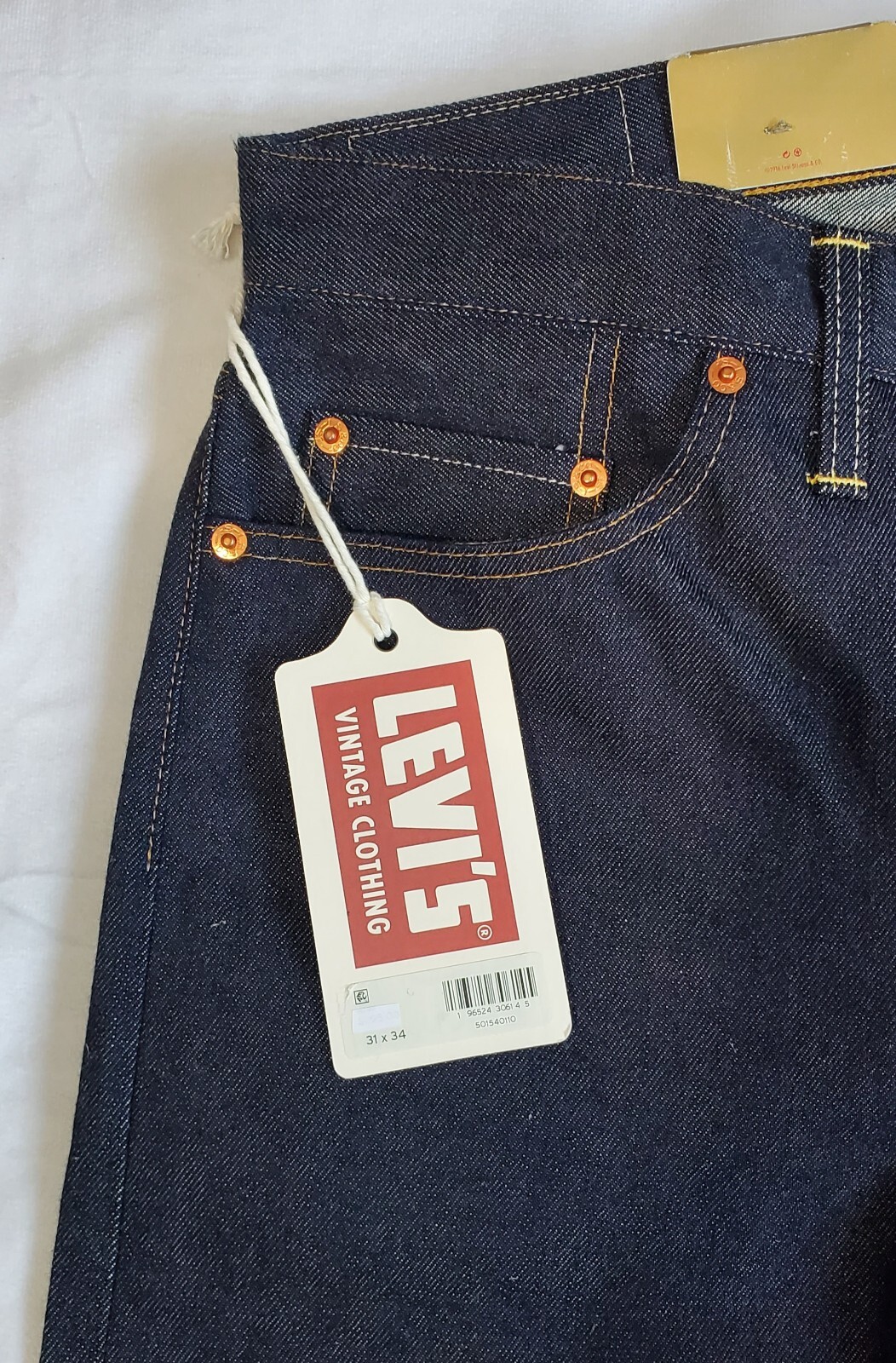 NWT Levis LVC 501ZXX Big E 1954 Selvedge Denim Straight Fit Men Jeans ...