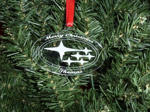 Bauble Acrylic SUBARU Christmas Tree Decoration Gift personalised ...