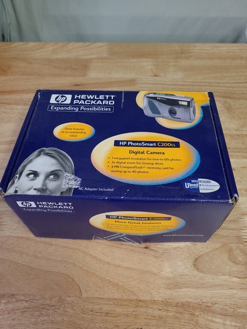 HP PhotoSmart C200 1.0 MP Digital Camera Gray with Card Hewlett Packard ...