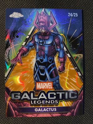 Galactus 2025 Topps Chrome Marvel Galactic Legends Orange Lava /25 CASE ...