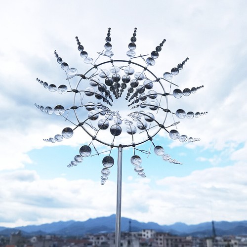 Unique and Magical Metal Windmill-Sculptures Move Kinetic Lawn Wind ...