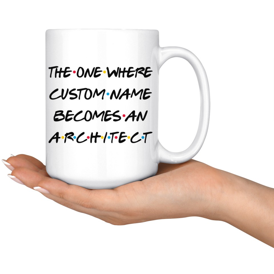 Personalized Architect Job Promotion Mug, Architect Graduation Present ...