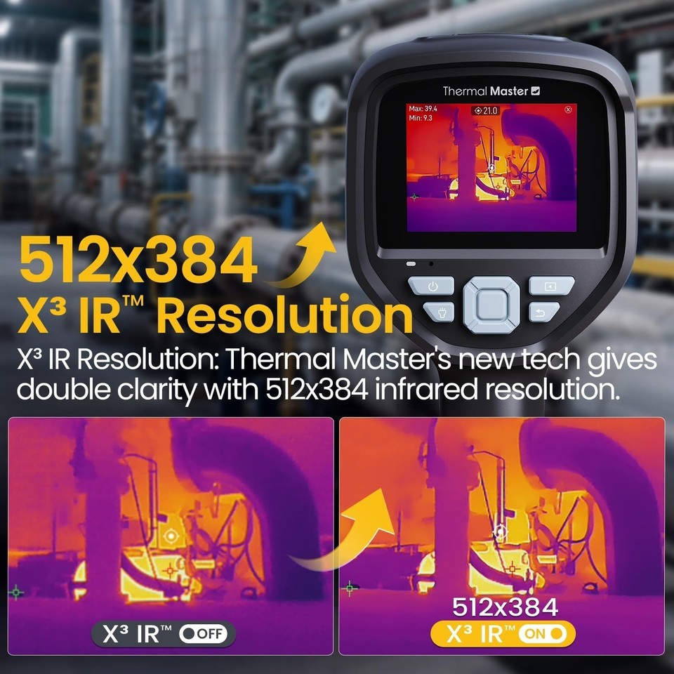 Thermal Master Thor 002 3.5" Handheld 4XZoom 512×384 X³IR Thermal ...