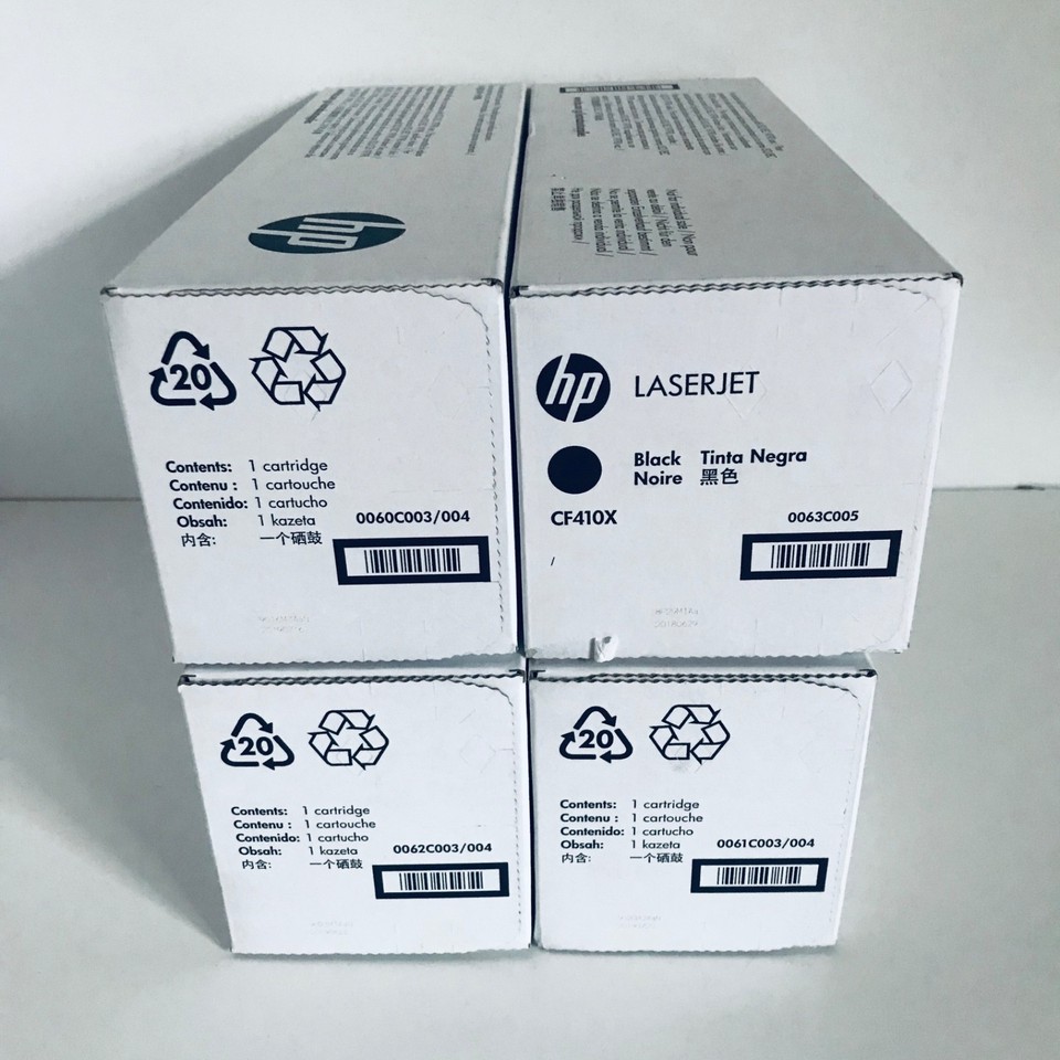 GENUINE HP 410X SET CF410XC CF411XC CF412XC CF413XC High Yield LaserJet ...