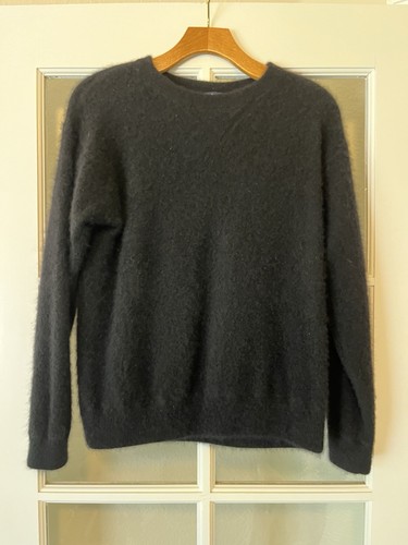 El Dawes Cashmere Crewneck Pullover Black Sweater Size Small | eBay